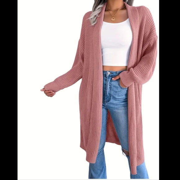 Sweaters | Pink Openfront Cardigan Sweater New | Poshmark